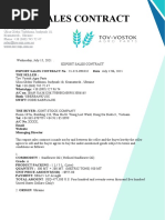 Contoh Sales Contract | PDF | Sales | Cargo