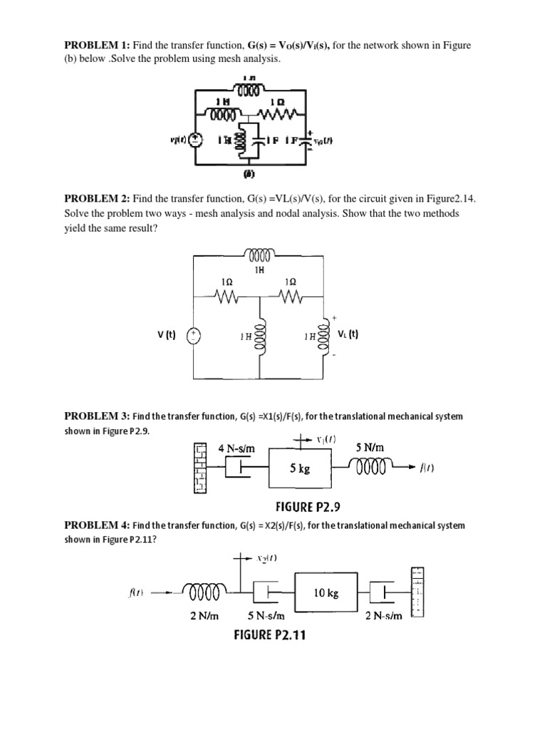 (B) Below .Solve The Problem Using Mesh Analysis | PDF