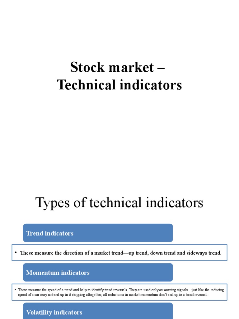 Stock Market Technical Indicator | PDF | Market Trend | Financial Economics