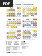 Cubs 2025 Regular Season Schedule | PDF