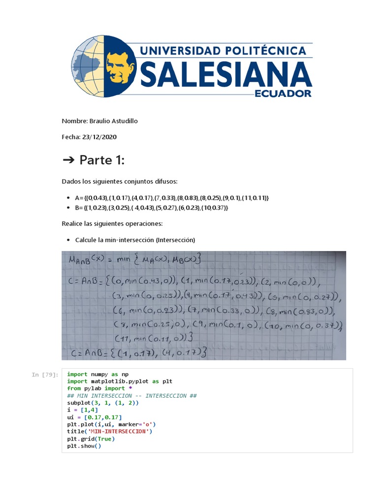 Operaciones con Conjuntos Difusos en Python | PDF | Software Unix ...
