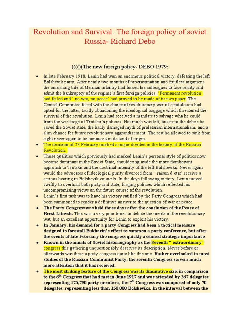 Notes For Lenin's Quote | PDF | Vladimir Lenin | Leon Trotsky