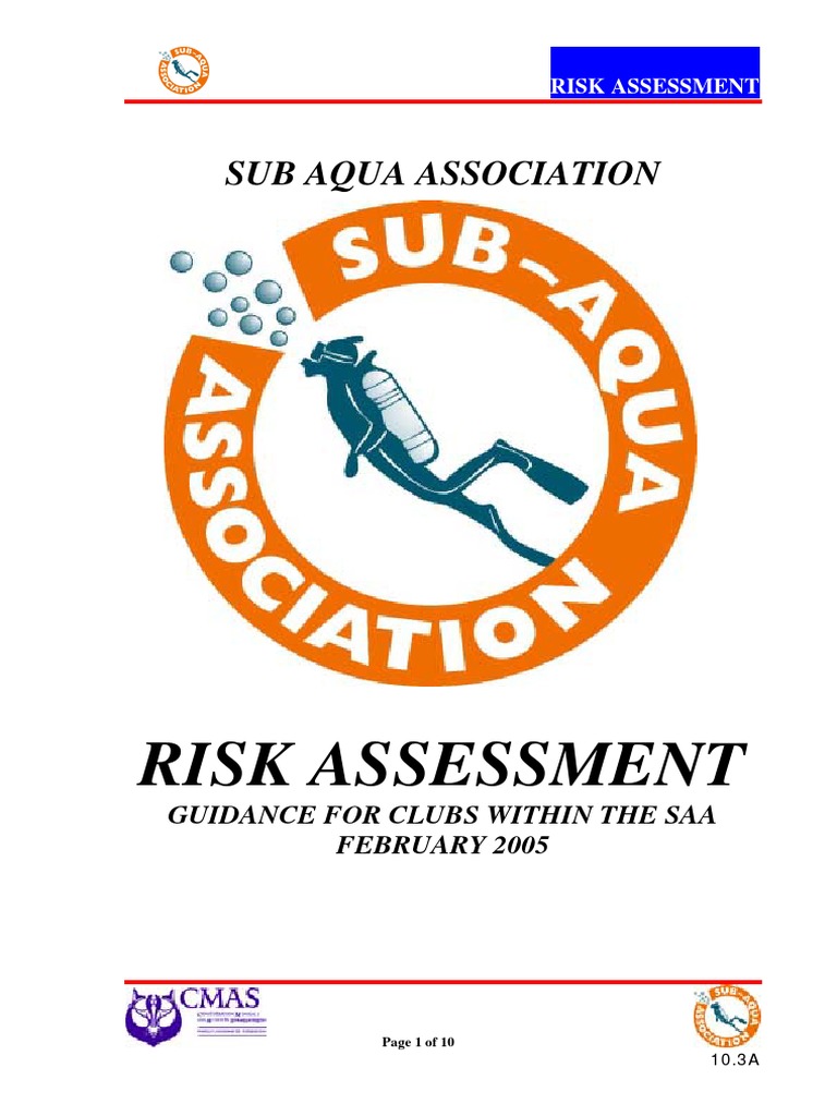 Risk Assessment: Sub Aqua Association | PDF | Scuba Diving | Risk