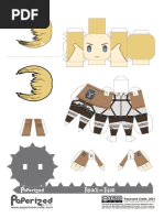 Attack On Titan - Eren Papercraft | PDF