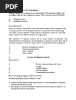 Auditing in A CIS Environment Hand-Out | PDF | Computer Network | Programming