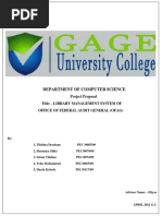 Synopsis of Library Management System | PDF | Relational Database ...