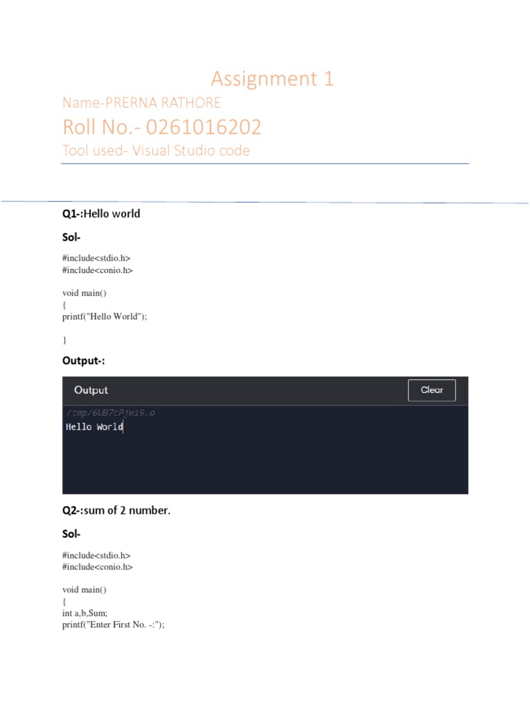 C Assignment | PDF | Computer Libraries | Computer Engineering