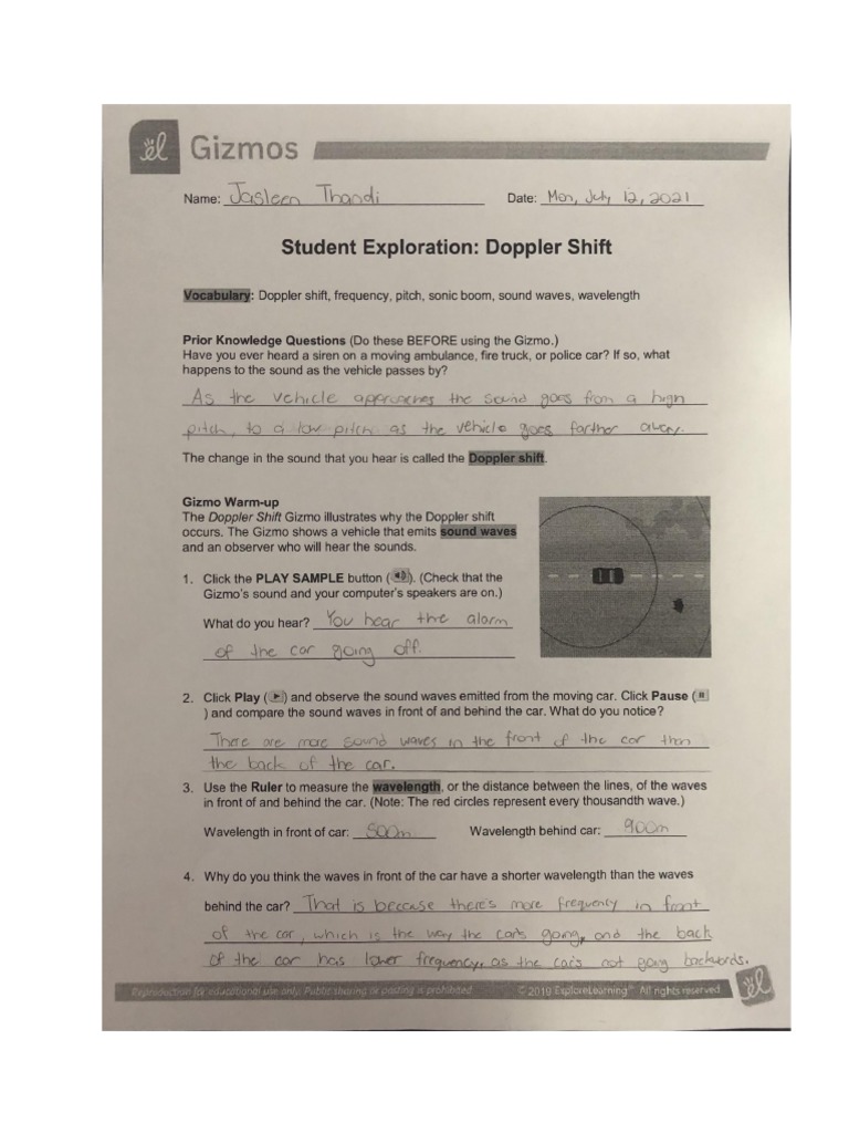 Doppler Shift Lab | PDF
