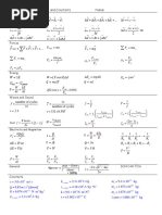 Formulas For Calculus-Based Physics 2 | PDF | Teaching Mathematics