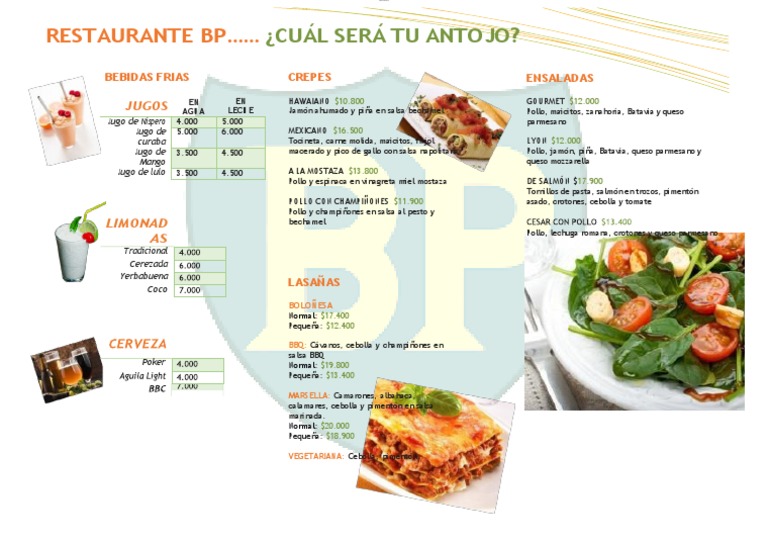 Taller Aplicando El Diseño en Word | PDF | Condimentos | Alimentos