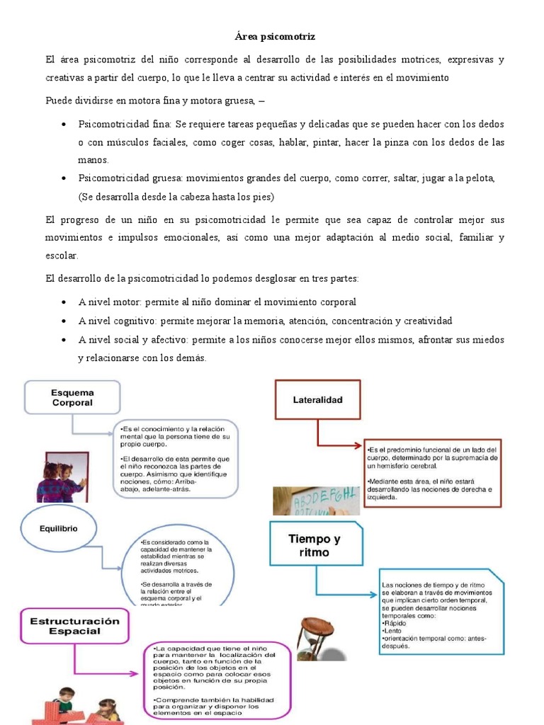 Ejemplos de Área Psicomotriz Infantil | PDF | Cognición | La naturaleza ...