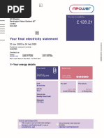Thames Water Bill | PDF | Water Supply | Credit Bureau