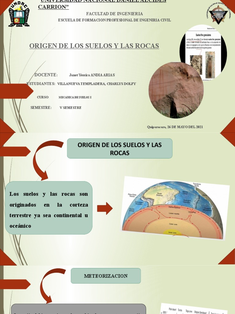 Rocas y Suelo | PDF | Roca (geología) | Roca ígnea