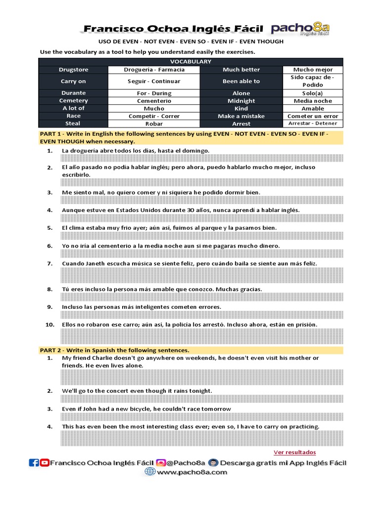 Uso de Even | PDF | Entretenimiento (general) | Idiomas