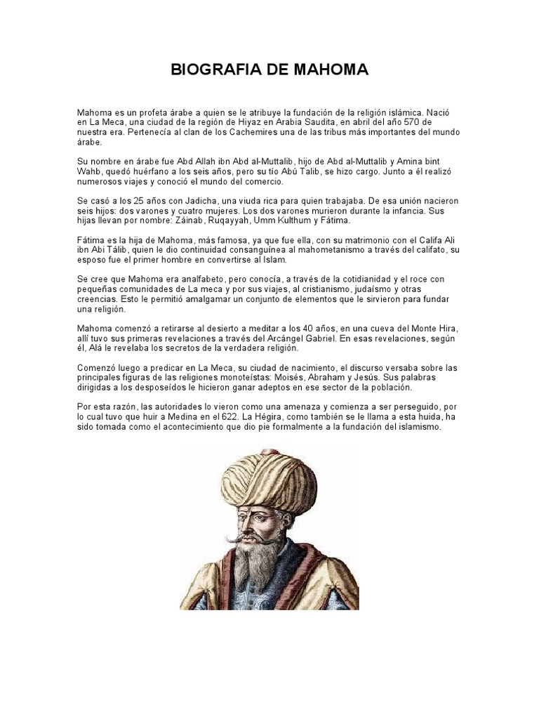 Biografia de Mahoma | PDF