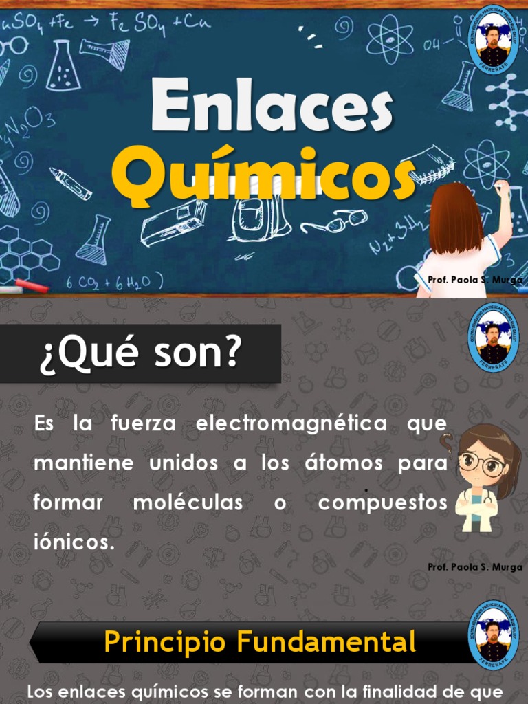 Diapositivas de Enlaces Quimicos | PDF | Enlace covalente | Enlace químico