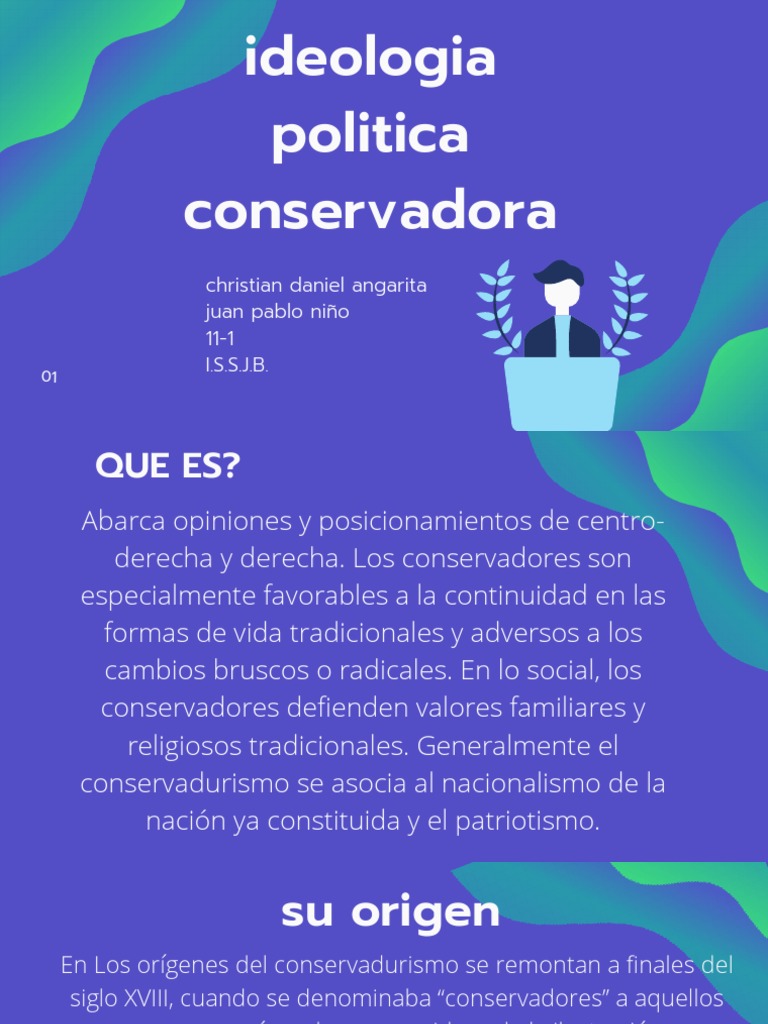 Ideologia Politica Conservadora-Presentacion | PDF | Conservatismo ...