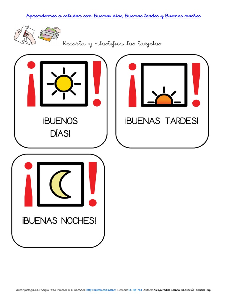 ES Saludar Buenos Dias Tardes Noches | PDF