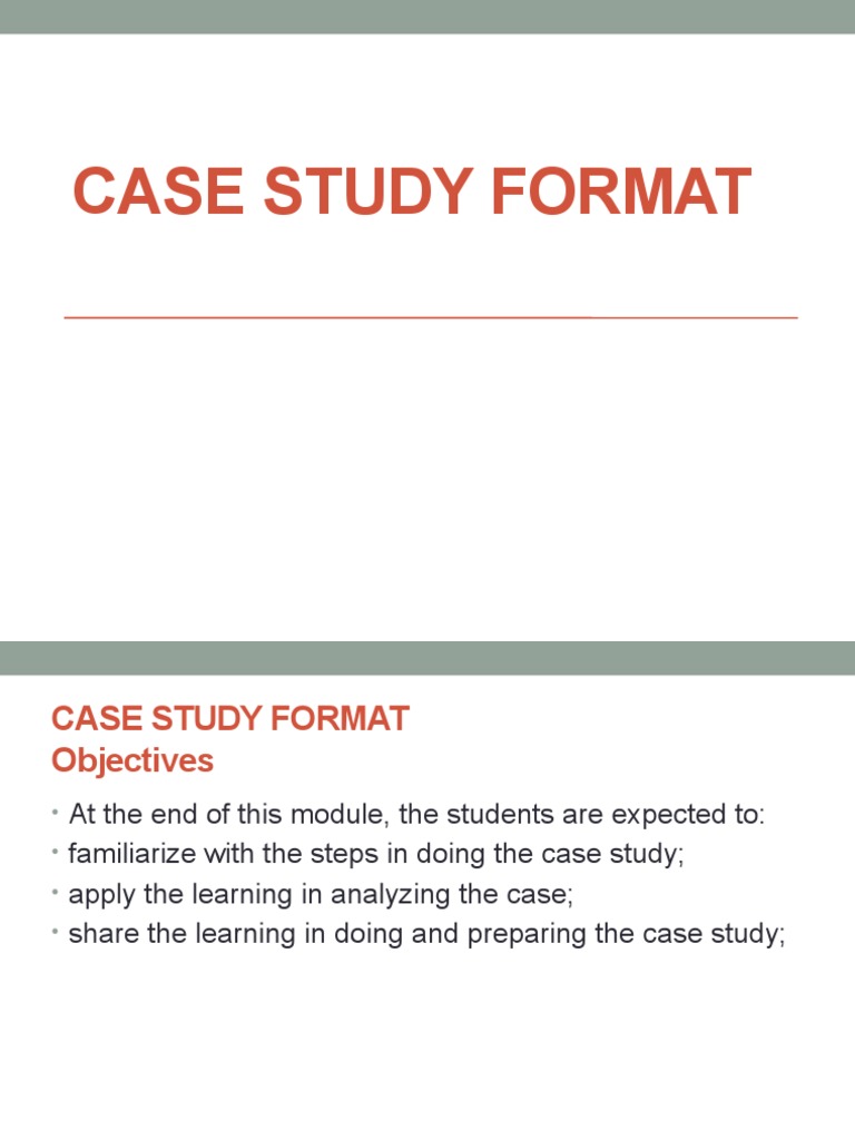 Case Study Format | PDF | Case Study | Policy