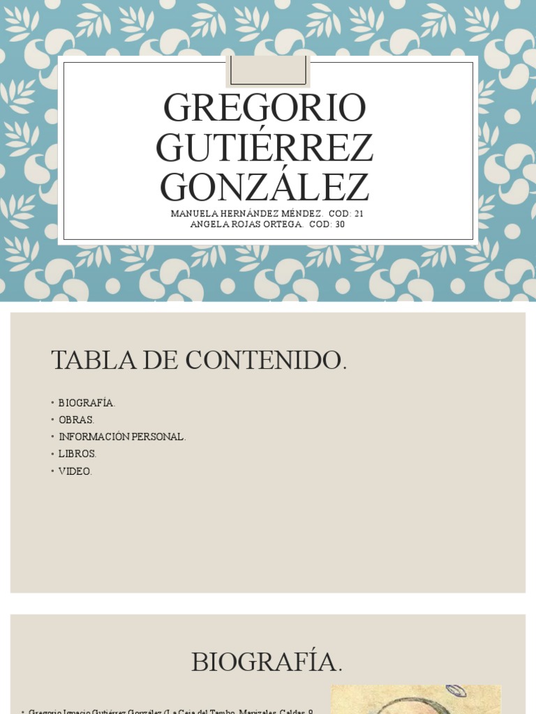Gregorio Gutierrez Gonzalez | PDF | Poesía