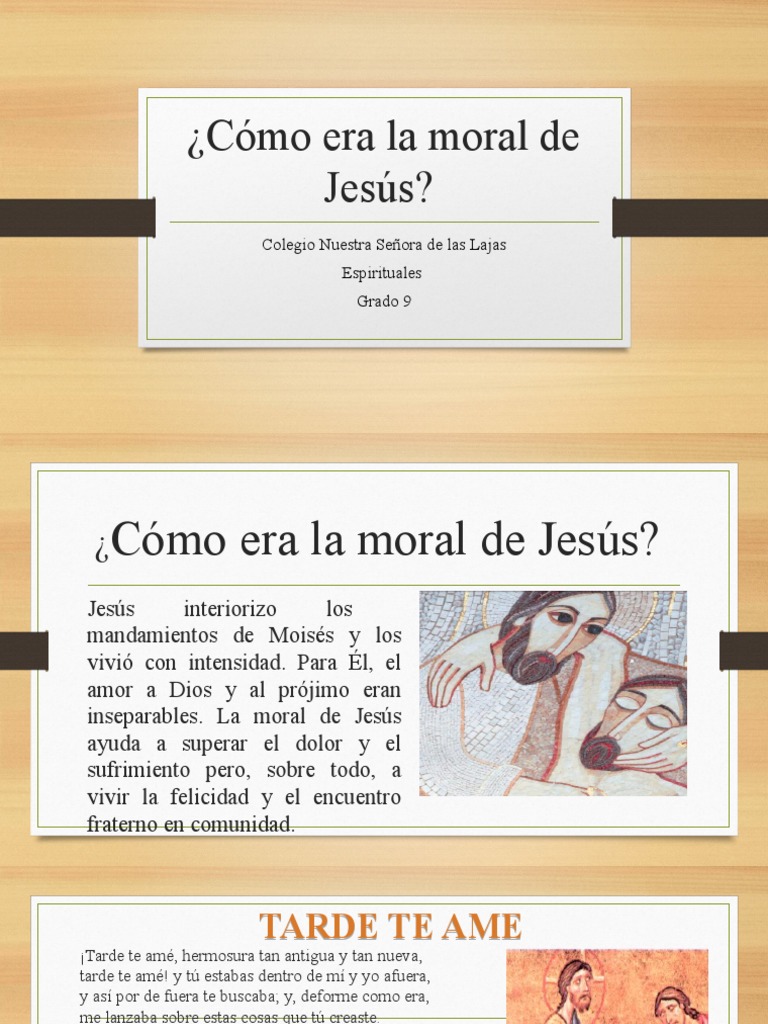 La Moral de Jesùs en El N. Testamento | PDF | Filosofía | Relaciones ...