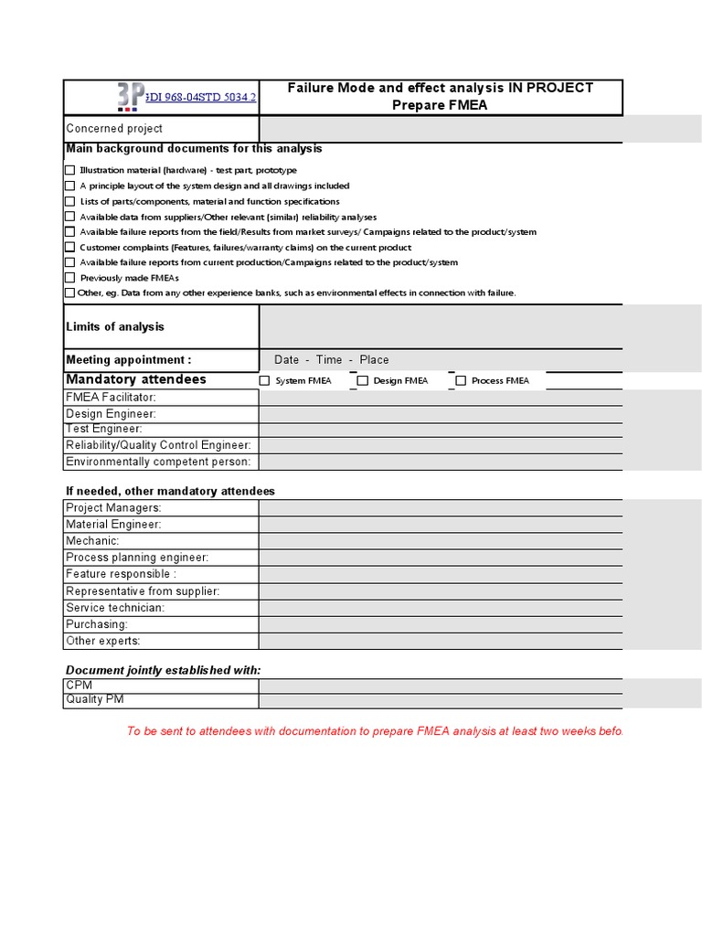 Template-FMEA5 Fmea Volvo 5 | PDF | Reliability Engineering | Systems ...