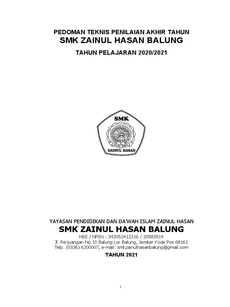 Pos Pat SMK Zaha 2021 | PDF | Bisnis