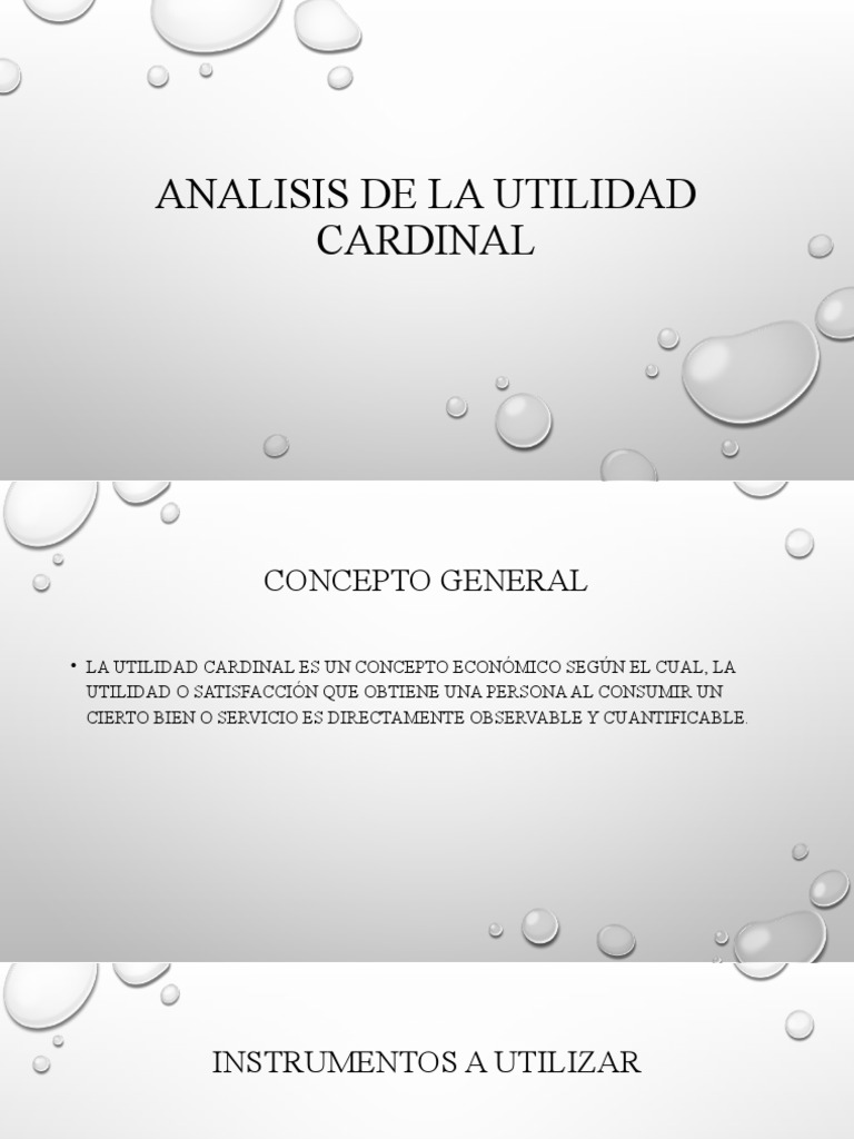Utilidad Cardinal: Conceptos y Ventajas | PDF