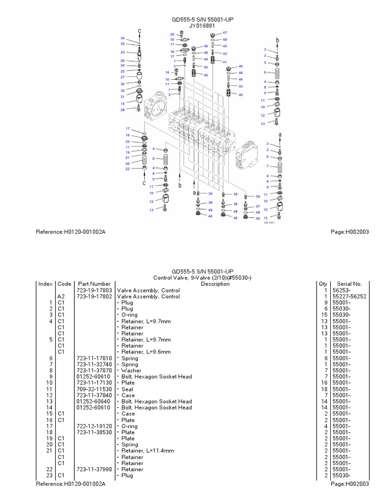 Komatsu 0000279c H0120-001002A Page | PDF | Manufactured Goods | Machines