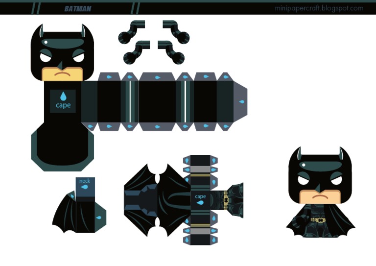 Batman MiniPapercraft by Gus Santome | PDF