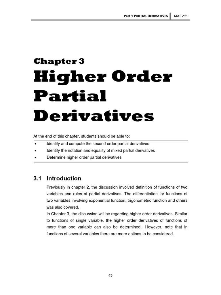 Chapter 3 | PDF | Derivative | Function (Mathematics)