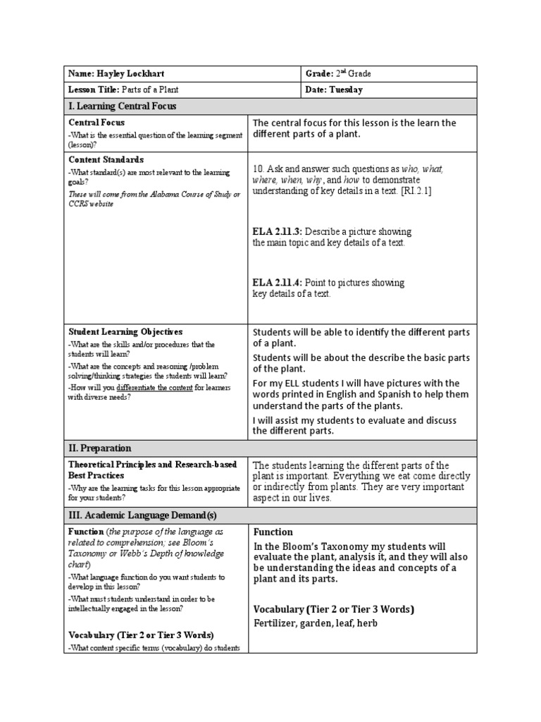 Science Lesson Plan | PDF | Educational Assessment | Lesson Plan