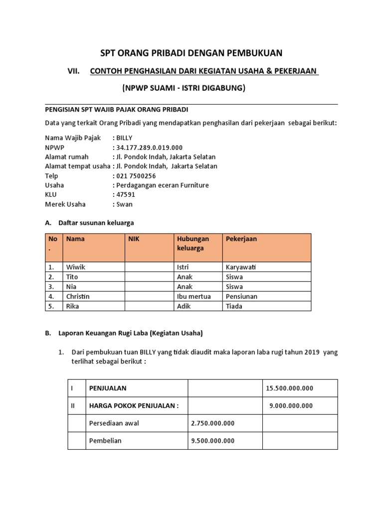 Kasus SPT WP - Op - Pembukuan | PDF