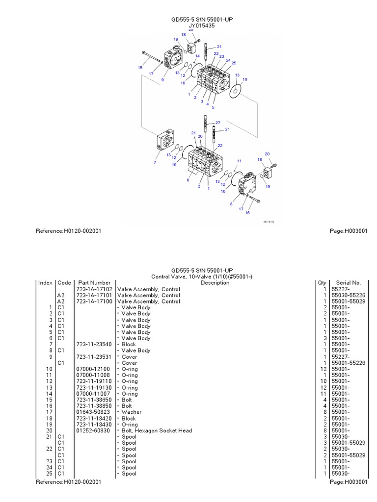 Komatsu 0000279c H0120-002001 Page | PDF | Manufactured Goods | Equipment
