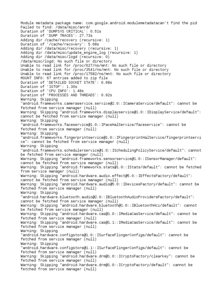 Bugreport RMX1821 QP1A.190711.020 2020 12 20 12 59 51 Dumpstate - Log 3467 | PDF | Computer Data ...