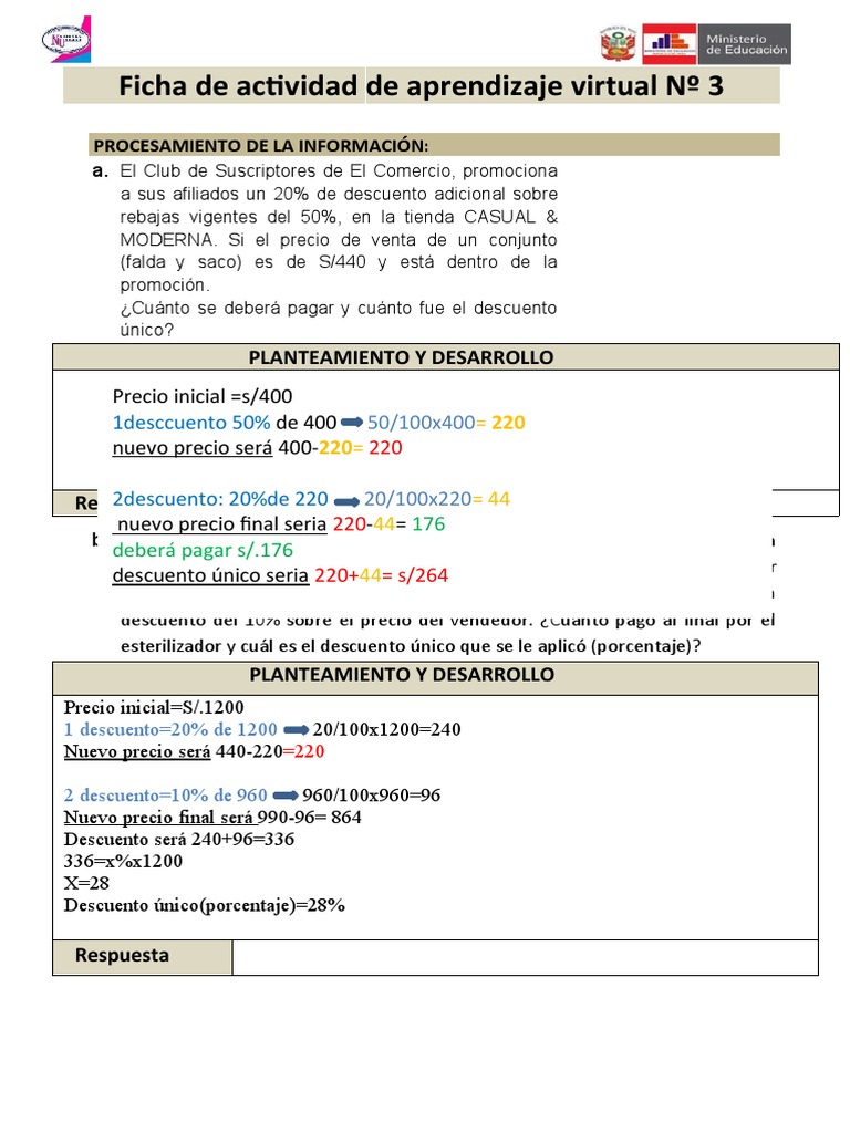 Ficha de Aprendisaje 3 | PDF