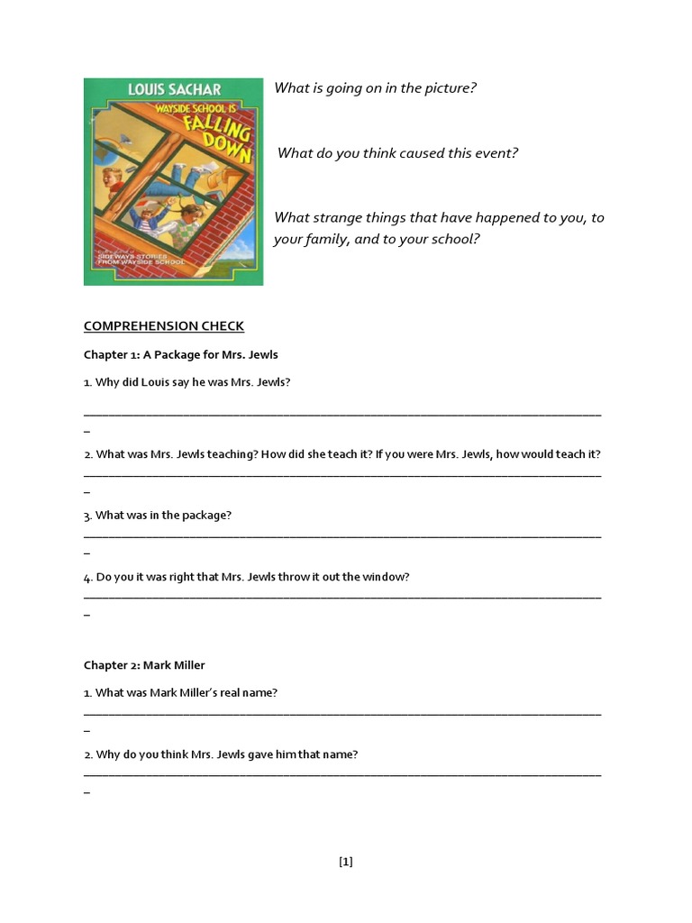 Wayside School Is Falling Down Module | PDF | Narration