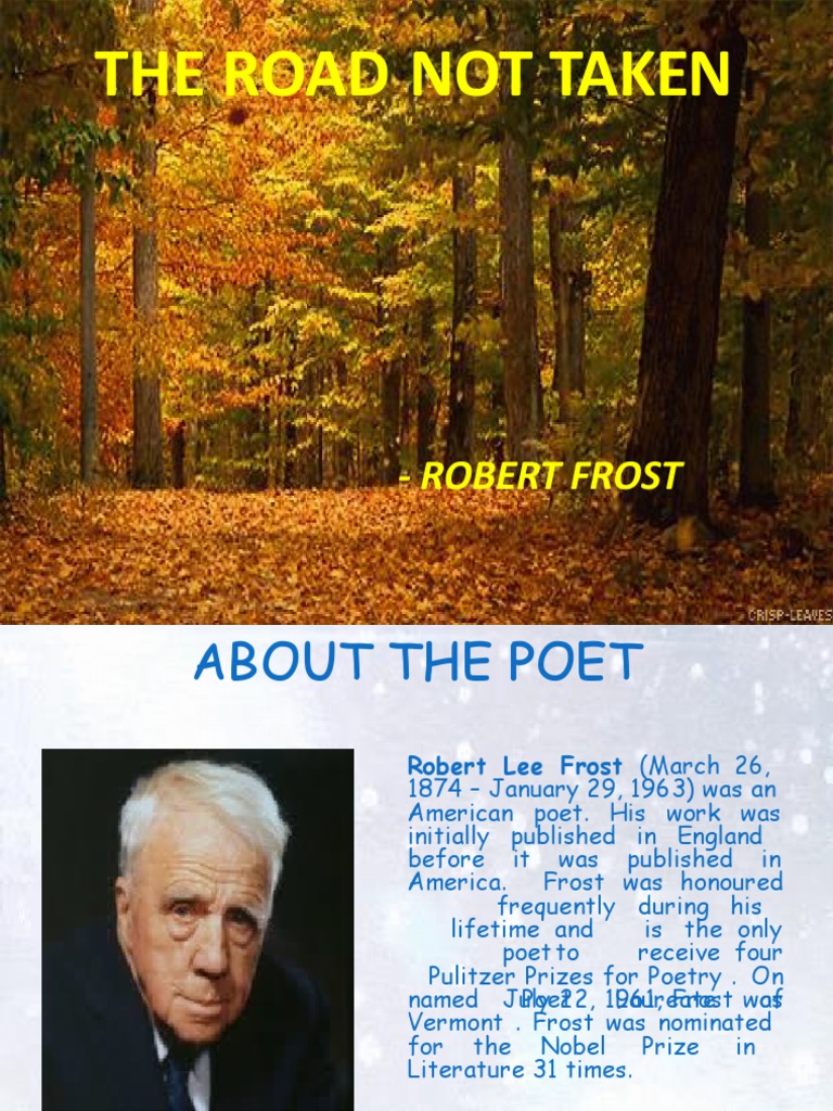 The Road Not Taken Analysis | PDF | Poetry | Science