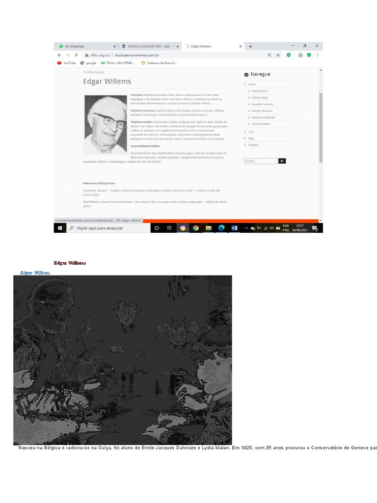 Edgar Willems | PDF | Ritmo | Educação Musical