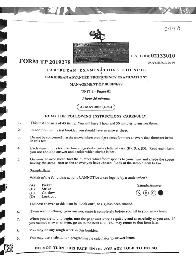 Cape Mob 2019 U1 P1 | PDF