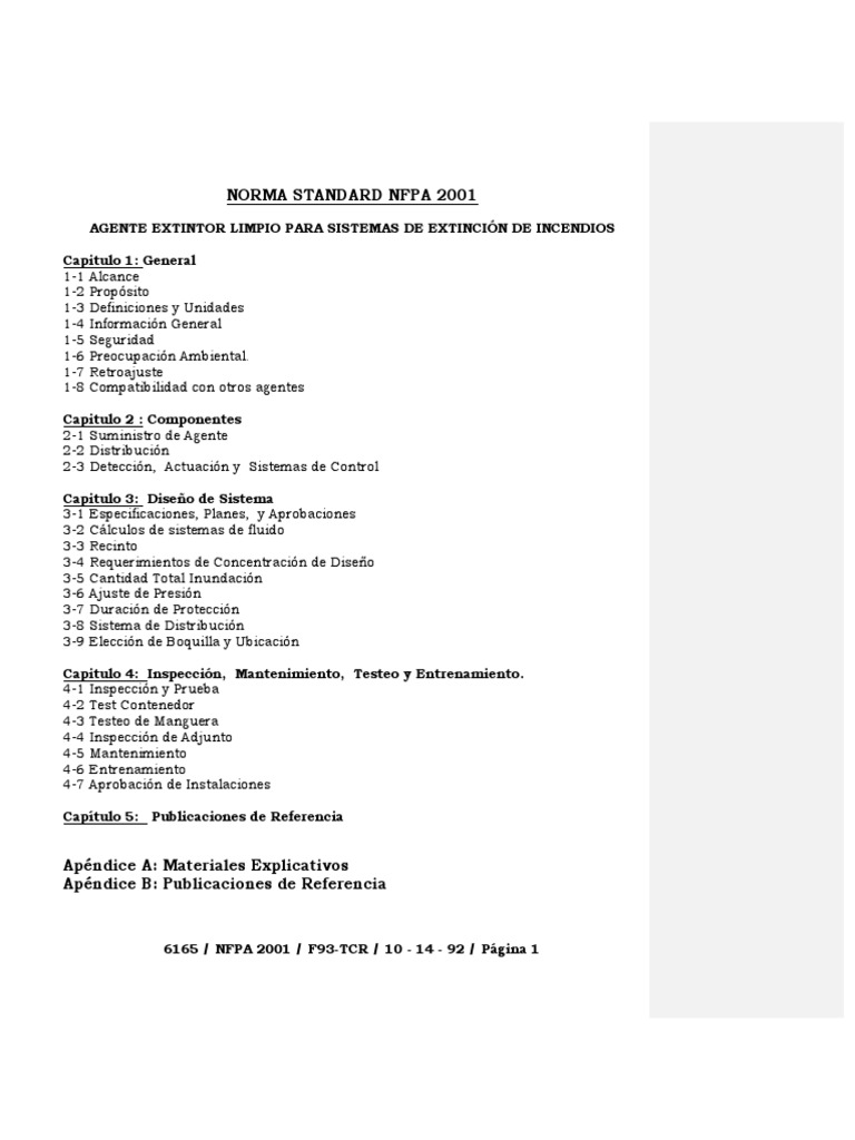 Nfpa 2001 | PDF | Tubería (transporte de fluidos) | Soldadura