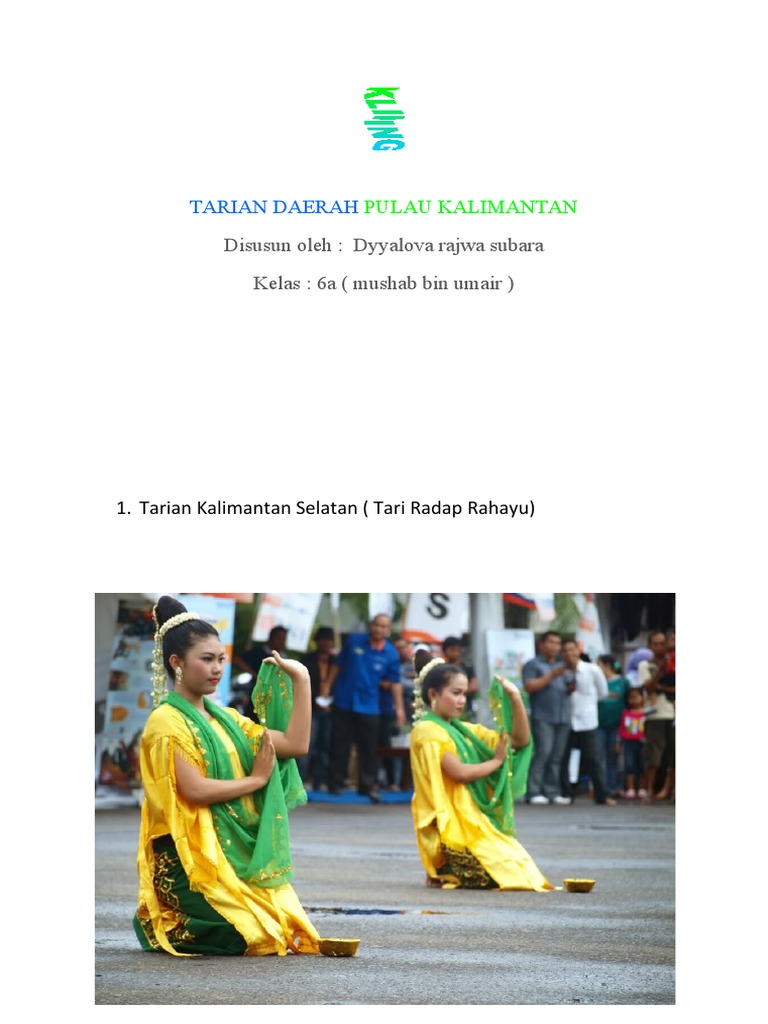 Tarian Daerah Pulau Kalimantan | PDF | Seni