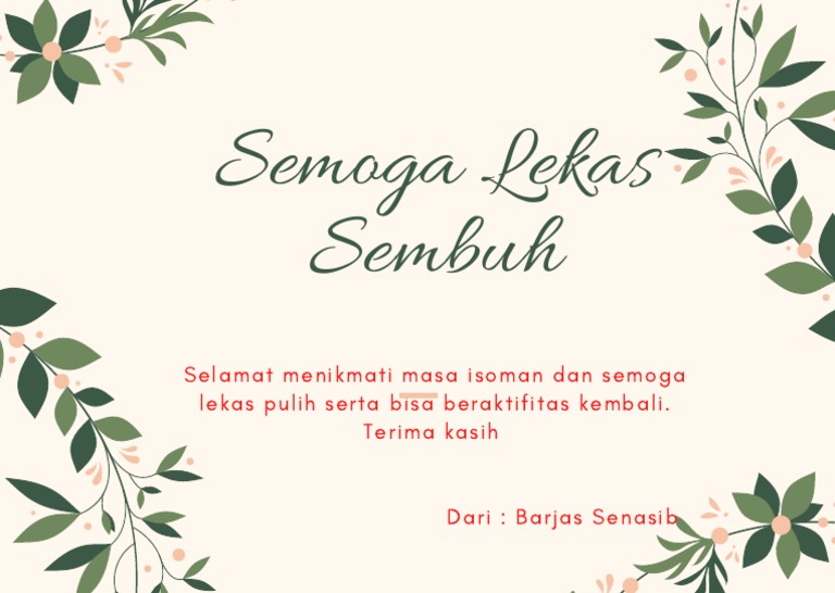 Semoga Lekas Sembuh | PDF