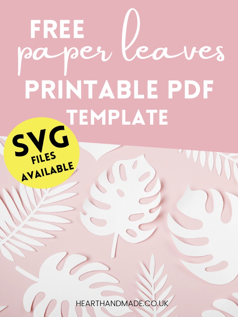 Printable PDF Free: Paper Leaves | PDF | Home & Garden | Lifestyle