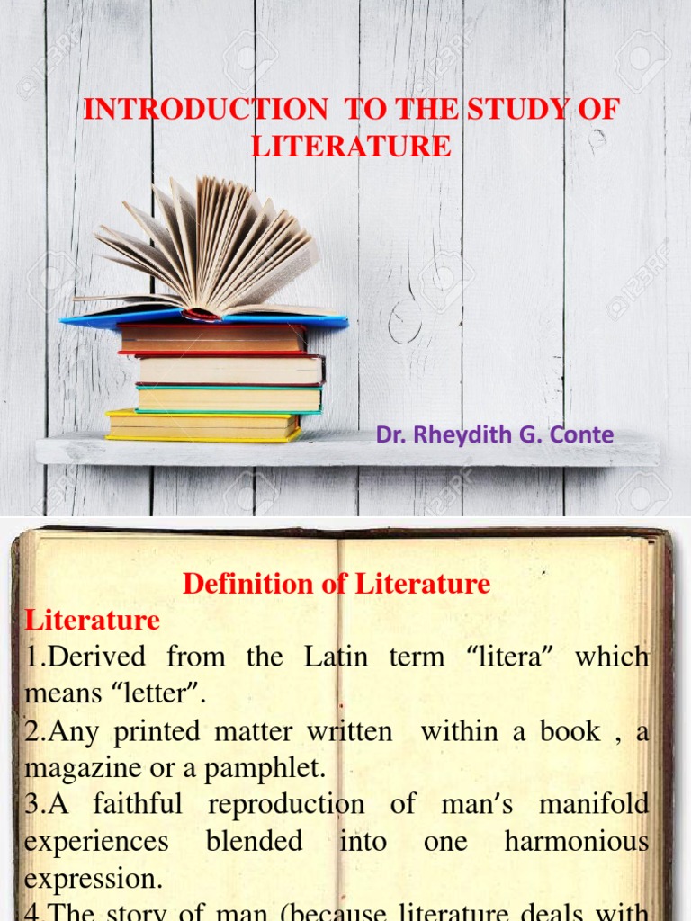Introduction to the Study of Literature: An Overview of Literary ...