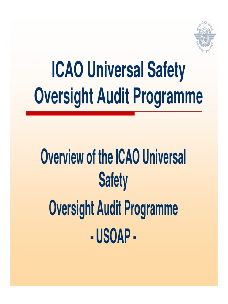 ICAO Universal Safety Oversight Audit Programme | Download Free PDF ...