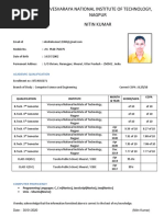 VNIT - Grade Conversion Certificate | PDF