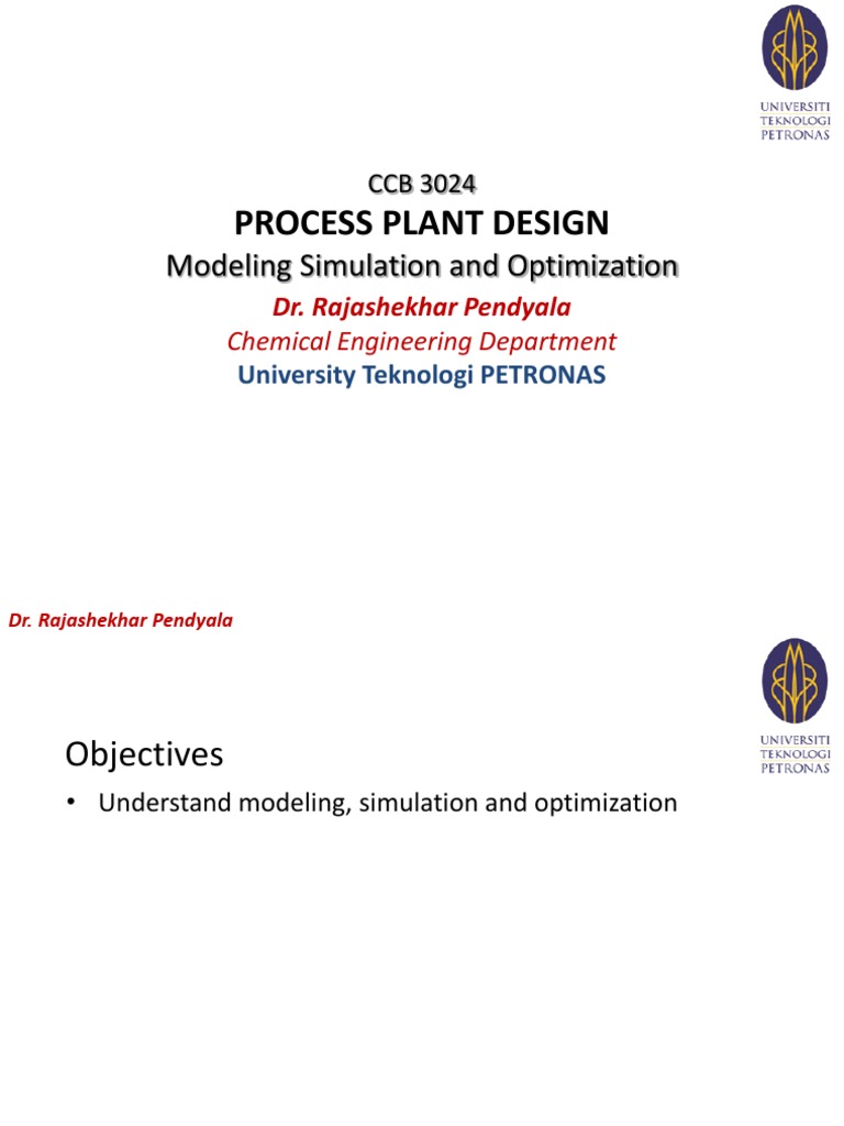 Process Plant Design: Modeling Simulation and Optimization | PDF ...