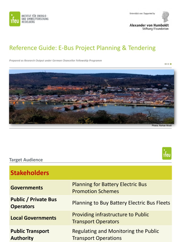 E-Bus Project Planning Guide | PDF | Bus | Electrical Grid