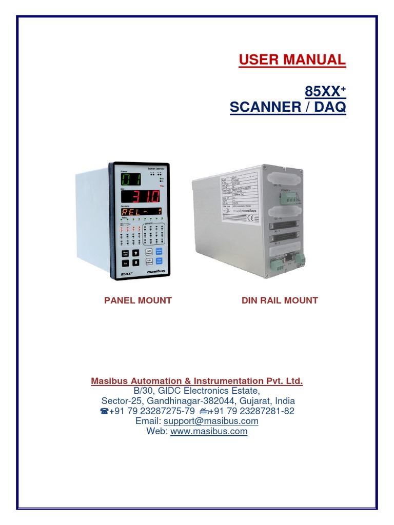 Industrial Scanner/DAQ Guide | PDF | Parameter (Computer Programming) | Electrical Wiring